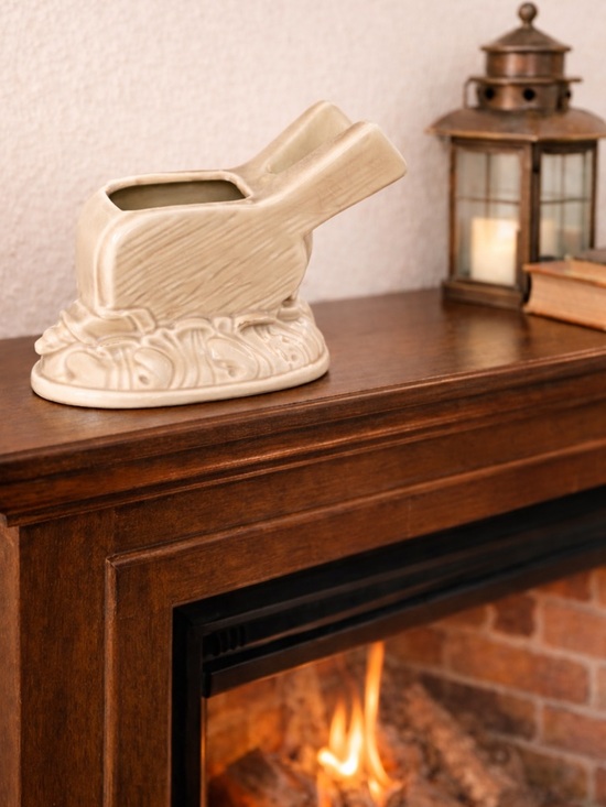 Mccoy | Accents | Vintage Mccoy Beige Ceramic Fireplace Bellows Air ...